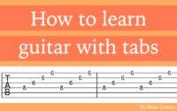 How to learn guitar with tabs - JG Music Lessons
