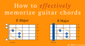 How to effectively memorize guitar chords - JG Music Lessons