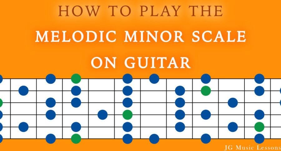 How to play the melodic minor scale on guitar - JG Music Lessons