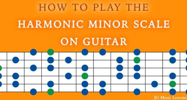 How to play the harmonic minor scale on guitar - JG Music Lessons