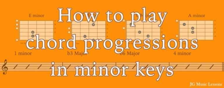 How to play chord progressions in minor keys - JG Music Lessons