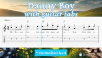 Danny Boy guitar tabs (chords, melody and arrangement) - JG Music Lessons