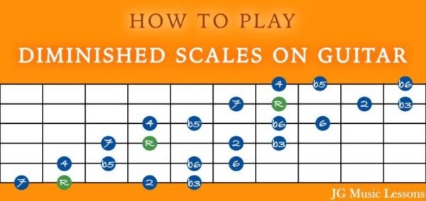 How to play diminished scales on guitar - JG Music Lessons