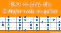 How to play the E Major scale on guitar (5 shapes with tabs) - JG Music ...