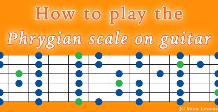 How to play the Phrygian scale on guitar (with application examples) - JG Music Lessons