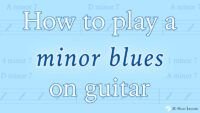 How to play a minor blues progression on guitar (3 levels) - JG Music ...