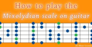 How to play the Mixolydian scale on guitar (with application examples ...