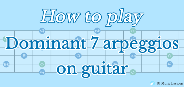How to play Dominant 7 arpeggios on guitar (with application examples ...