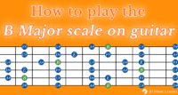 How to play the B Major scale on guitar (5 shapes with tabs) - JG Music ...