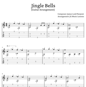 Jingle Bells - Guitar PDFs - JG Music Lessons