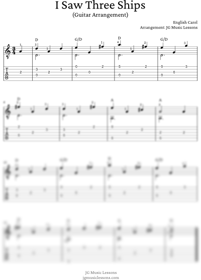 I Saw Three Ships - PDFs - JG Music Lessons