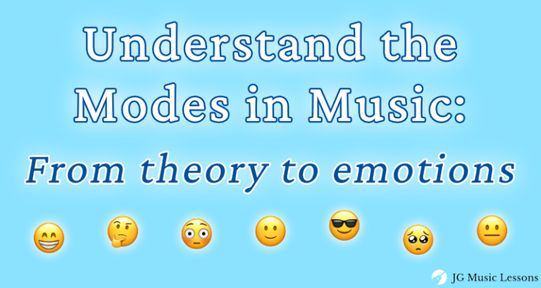 Understand the modes in music: From theory to emotions - JG Music Lessons