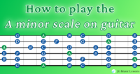 How to play the A minor scale on guitar (5 shapes with tabs) - JG Music ...
