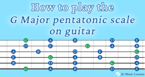 How to play the G Major pentatonic scale on guitar (5 shapes) - JG ...