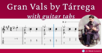 Gran Vals by Tárrega (with guitar tabs) - JG Music Lessons